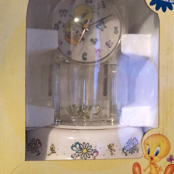 Warner Bros. | Other | Porcelain Tweety Bird Anniversary Clock | Poshmark